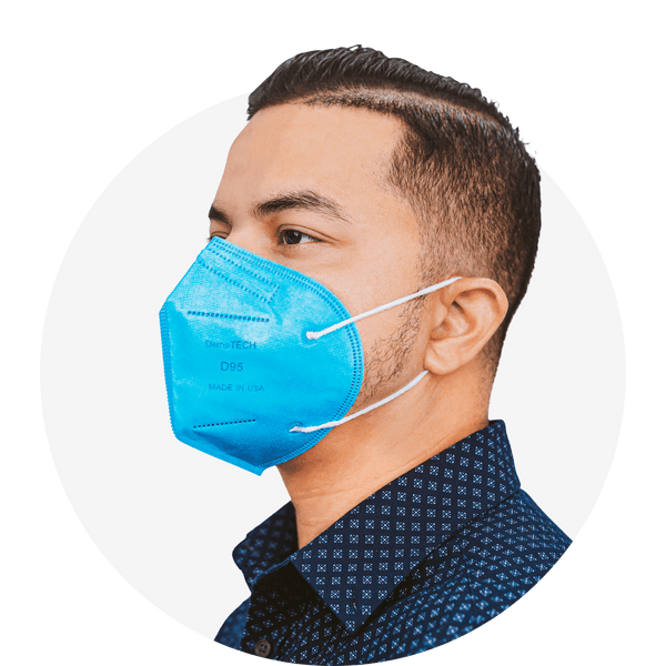 D95, Blue, Particulate Respirator, Fold Style With White Earloops, (Bo ...